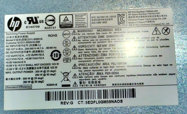 Power supply 500-700w for my HP desktop - HP Support Community - 9484057