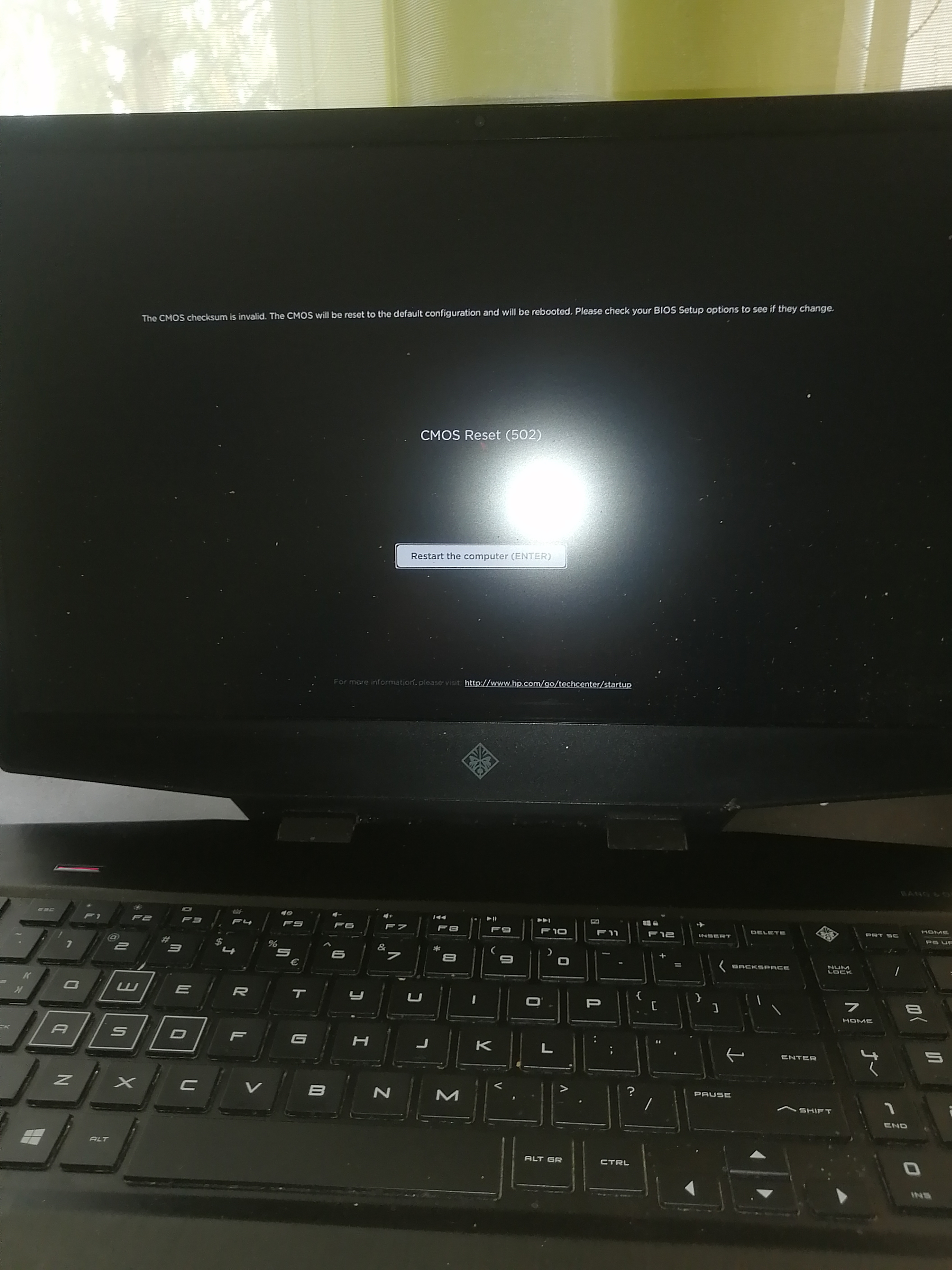 CMOS reset 502, hp omen 17 - HP Support Community - 9486970