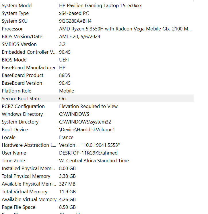 hardware reserved memory - HP Support Community - 9490405