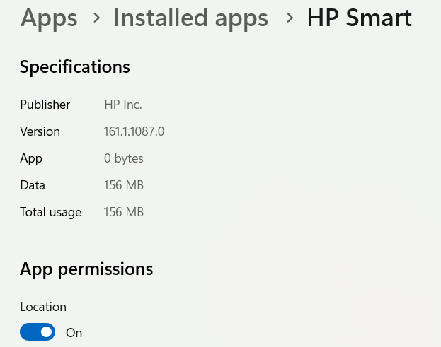 Re: My location settings are turned on, but HP App is not re... - HP ...