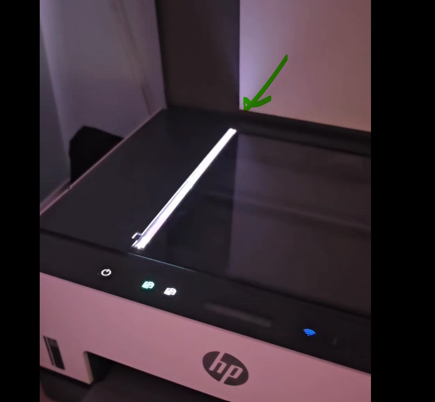 Solved: Smart Tank 670 Scanner light blips - HP Support Community - 9508580