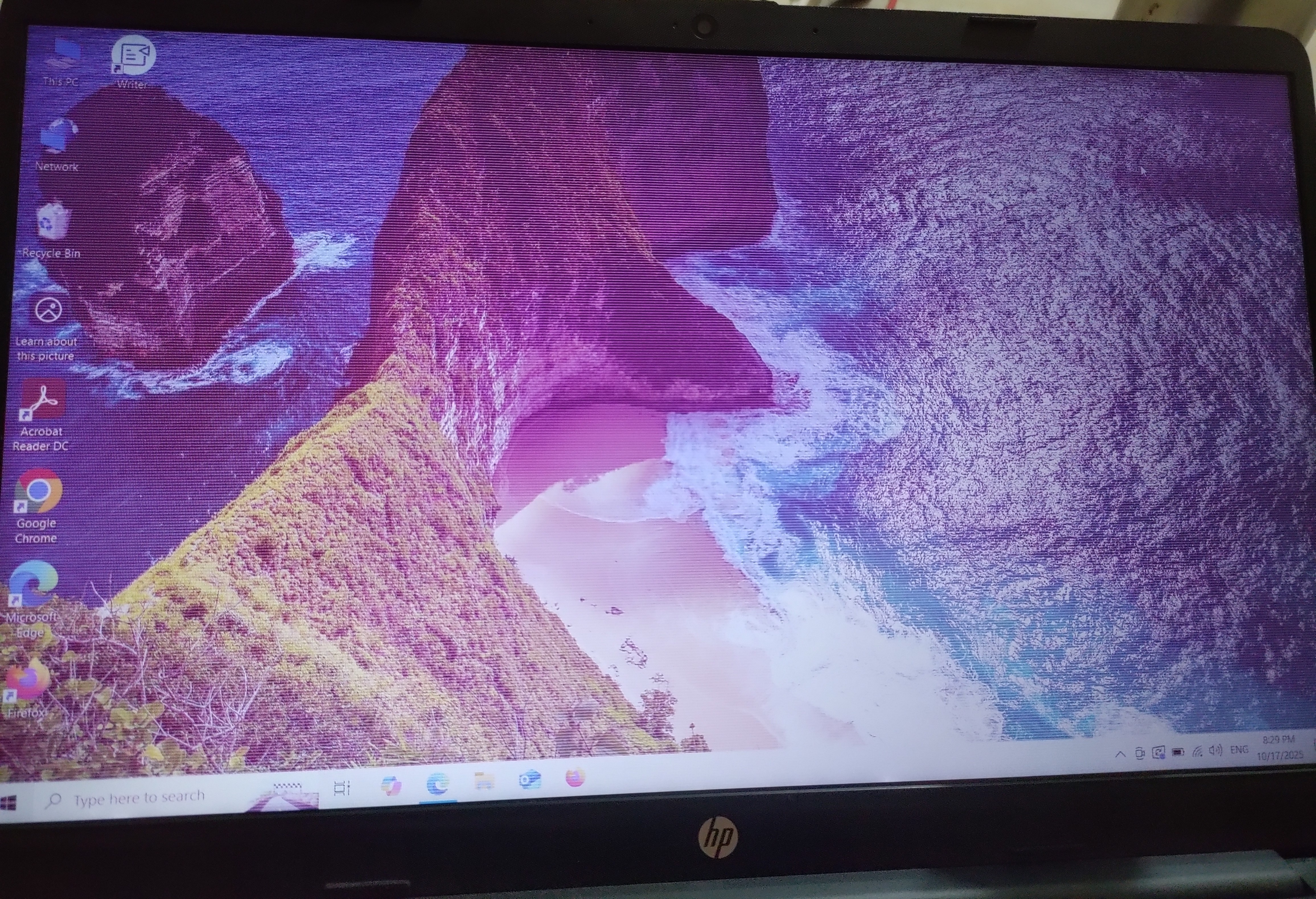 LCD Display is not clear, showing hazzy - HP Support Community - 9513573
