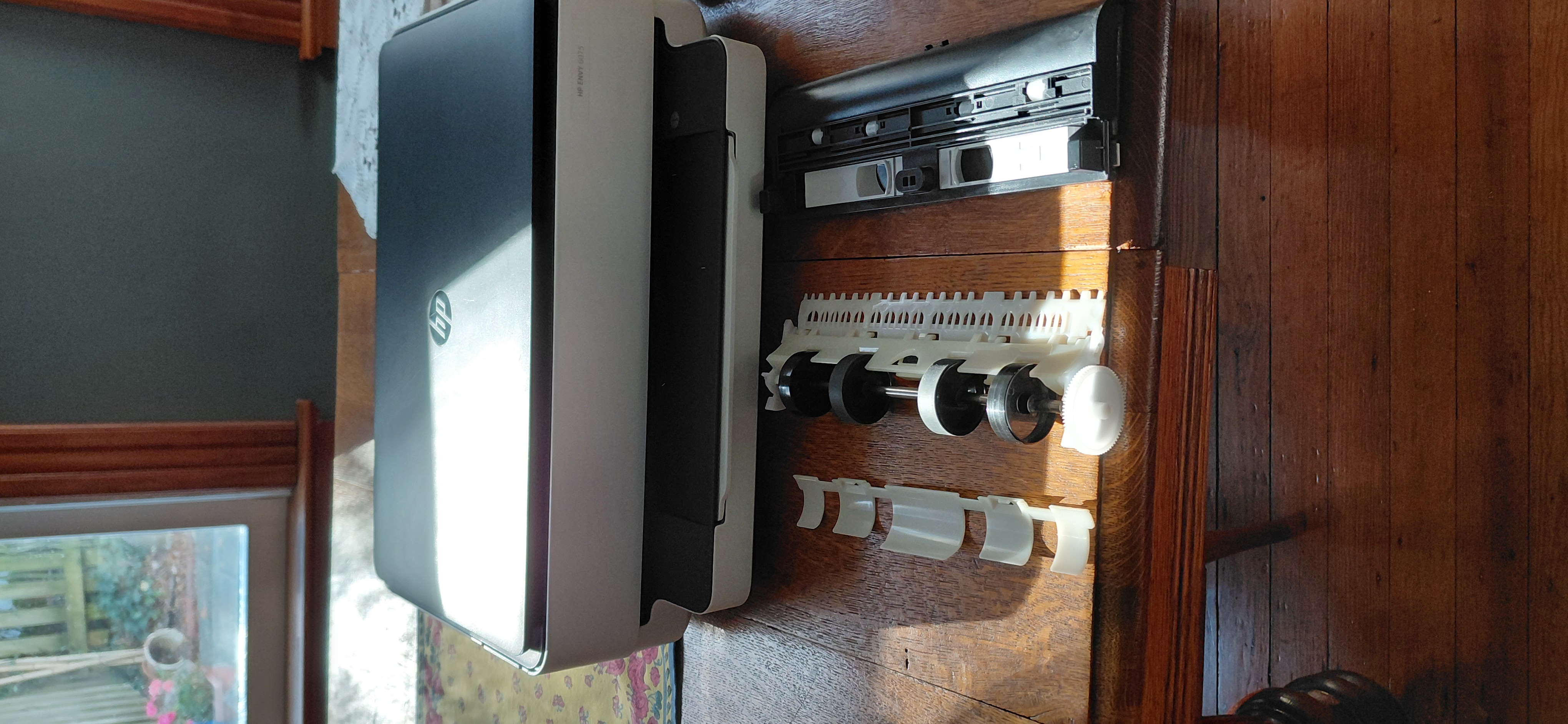 I cannot get the parts reinserted in the guts of printer - HP Support ...
