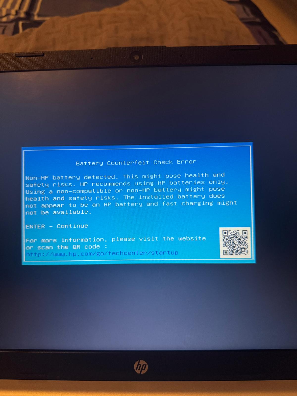 Showing unknown battery - HP Support Community - 9524096