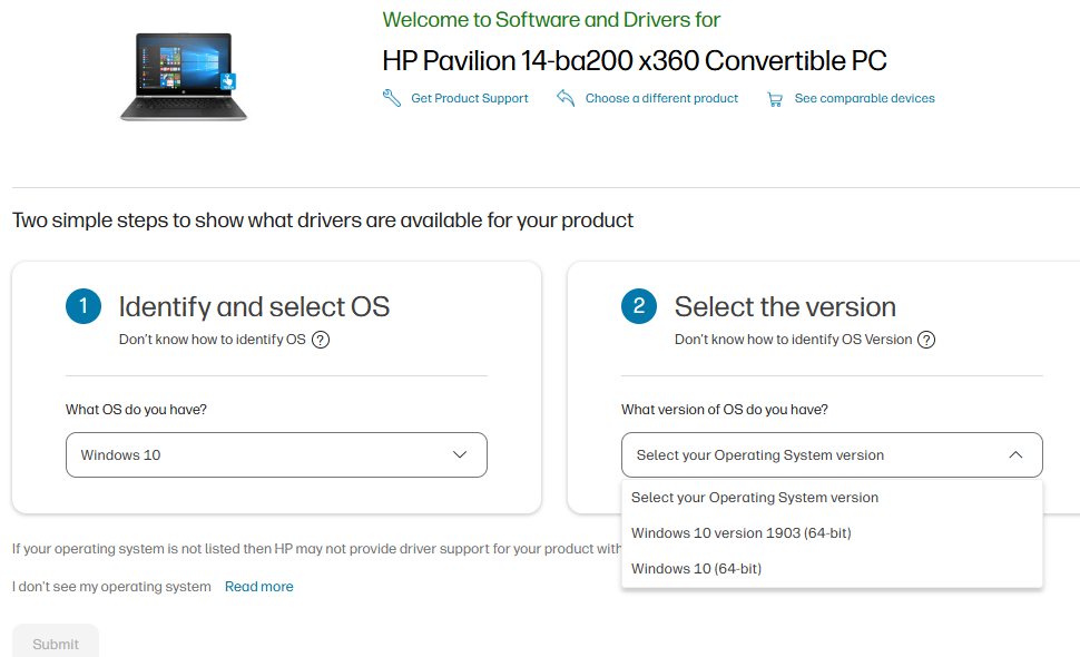 Solved: HP Assistance Support for Windows 10 older version - HP Support ...