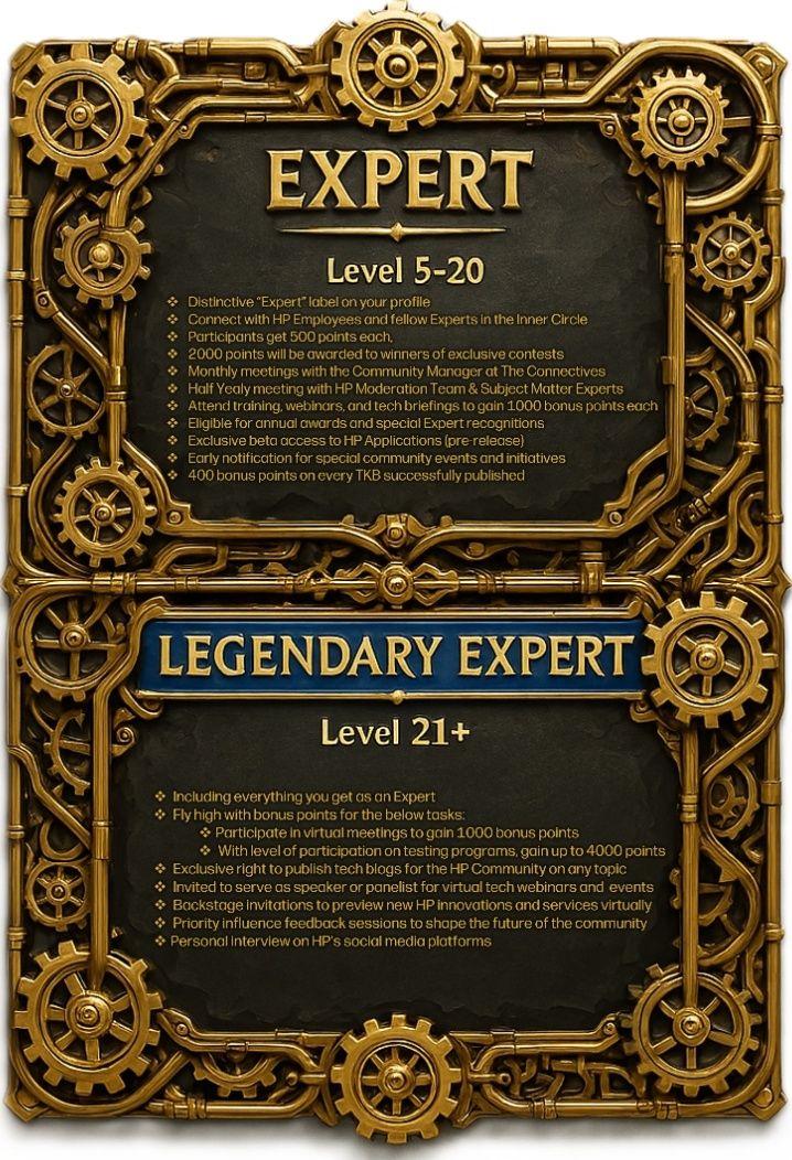 Unlock Your HP Community Power: Earn Points, Level Up, and G... - HP ...