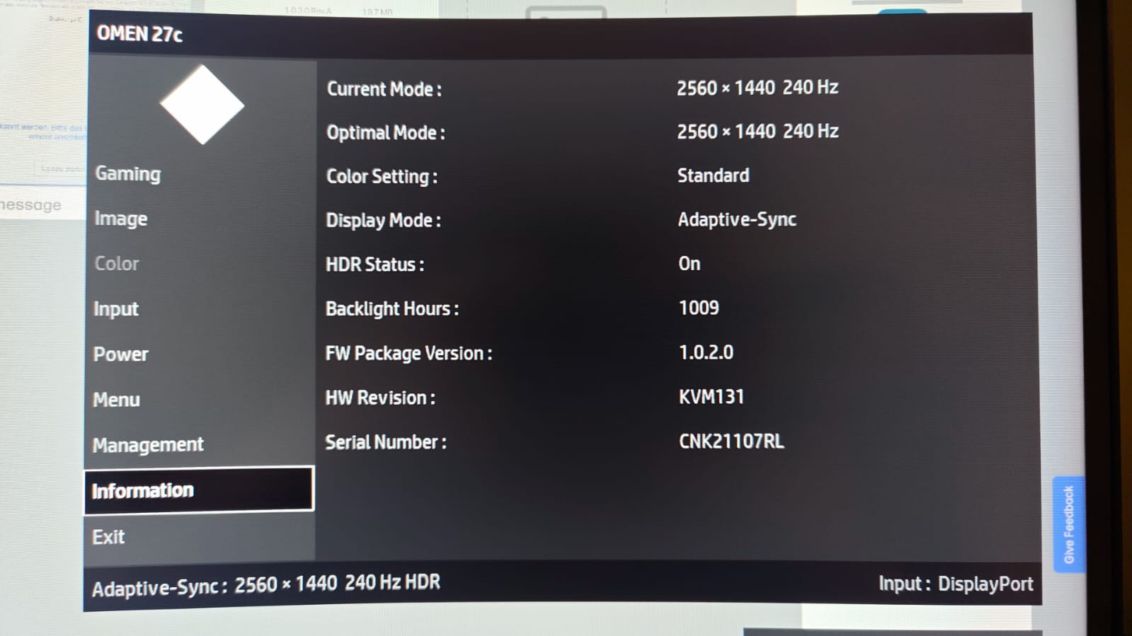 Cannot update firmware on my HP OMEN 27c - HP Support Community - 9556508