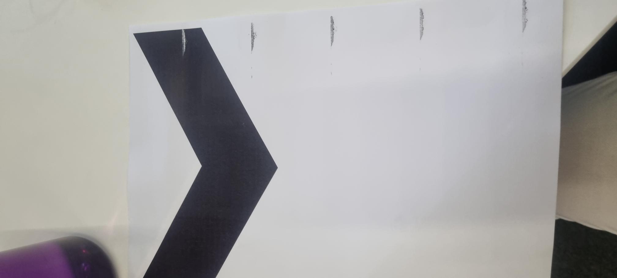 Black horizontal lines on page - HP Support Community - 9556122