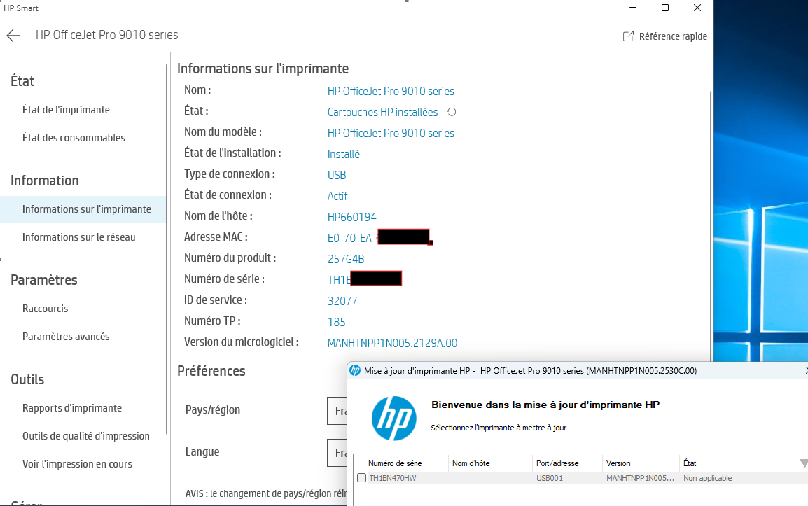 HP OfficeJet Pro 9010 series Networking IPv4 issue - HP Support ...
