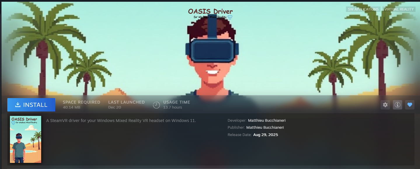 Oasis Driver for Windows Mixed Reality VR Headset recovers u... - HP ...