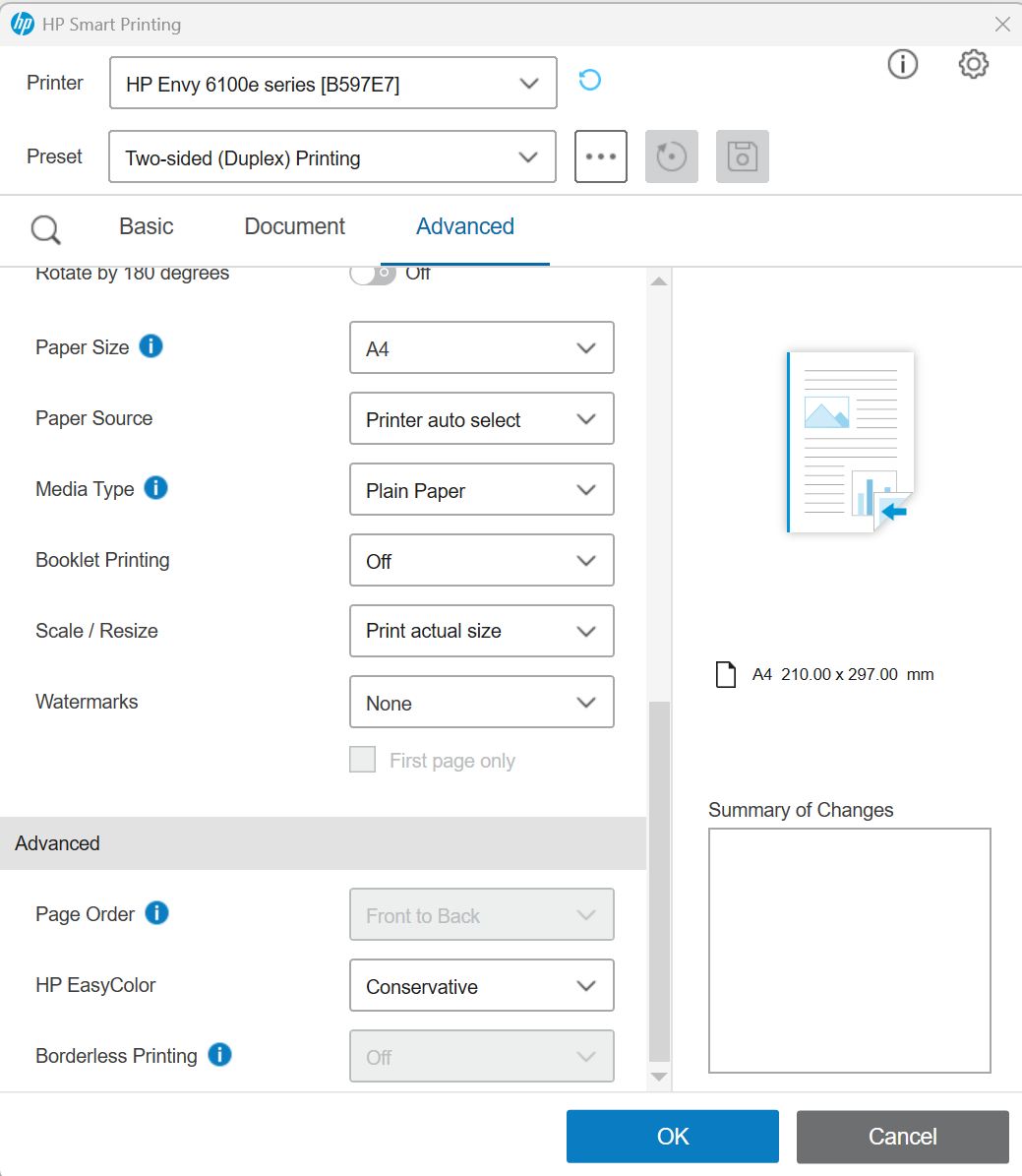 TWO-SIDED PRINTING PRINTS SECOND PAGE UPSIDE DOWN - HP Support ...