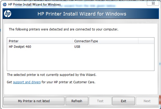 Cannot install driver for HP Deskjet 460 - Page 2 - HP Support ...