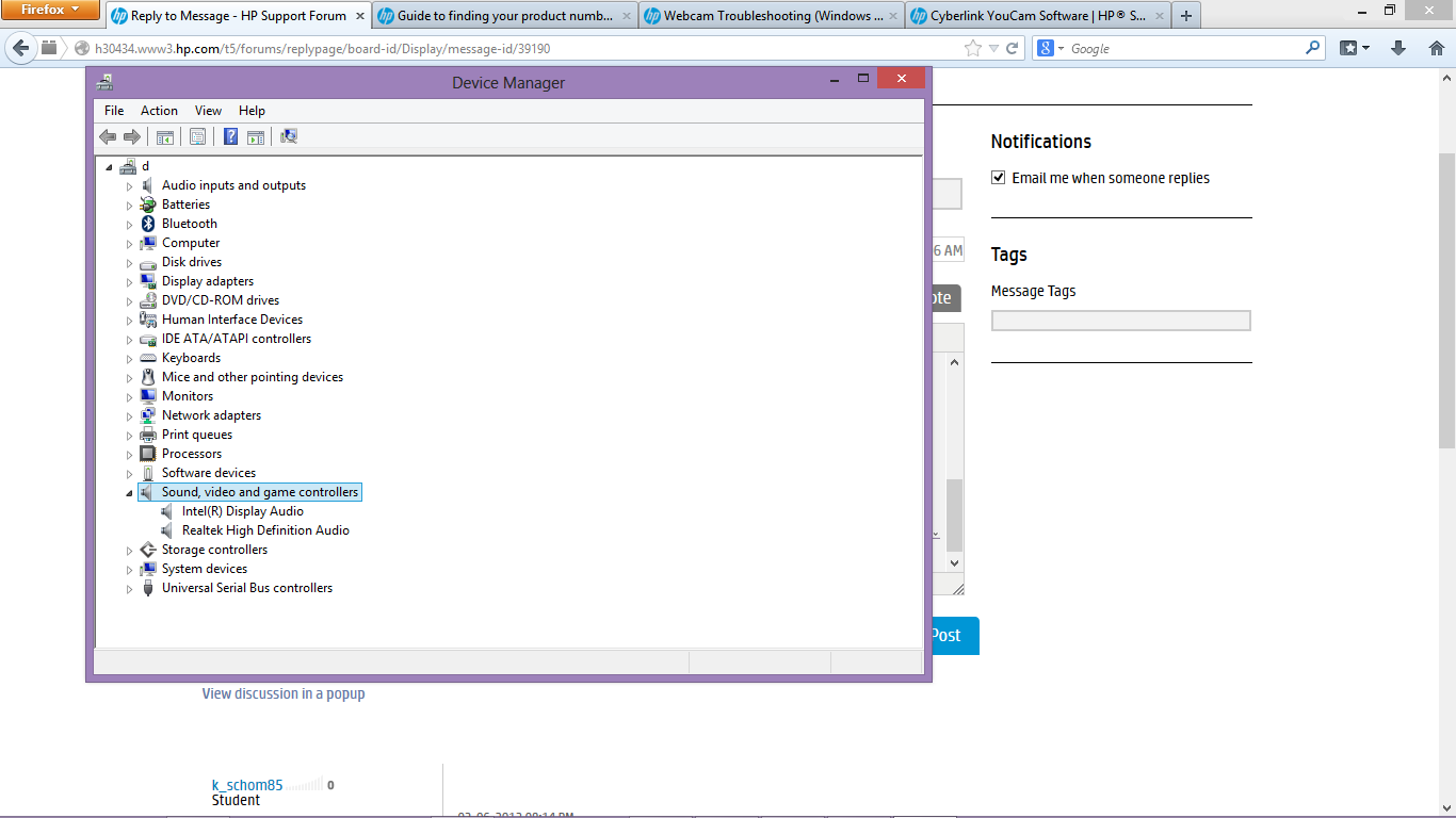 How do I turn on my integrated webcam? - HP Support Community - 1251531