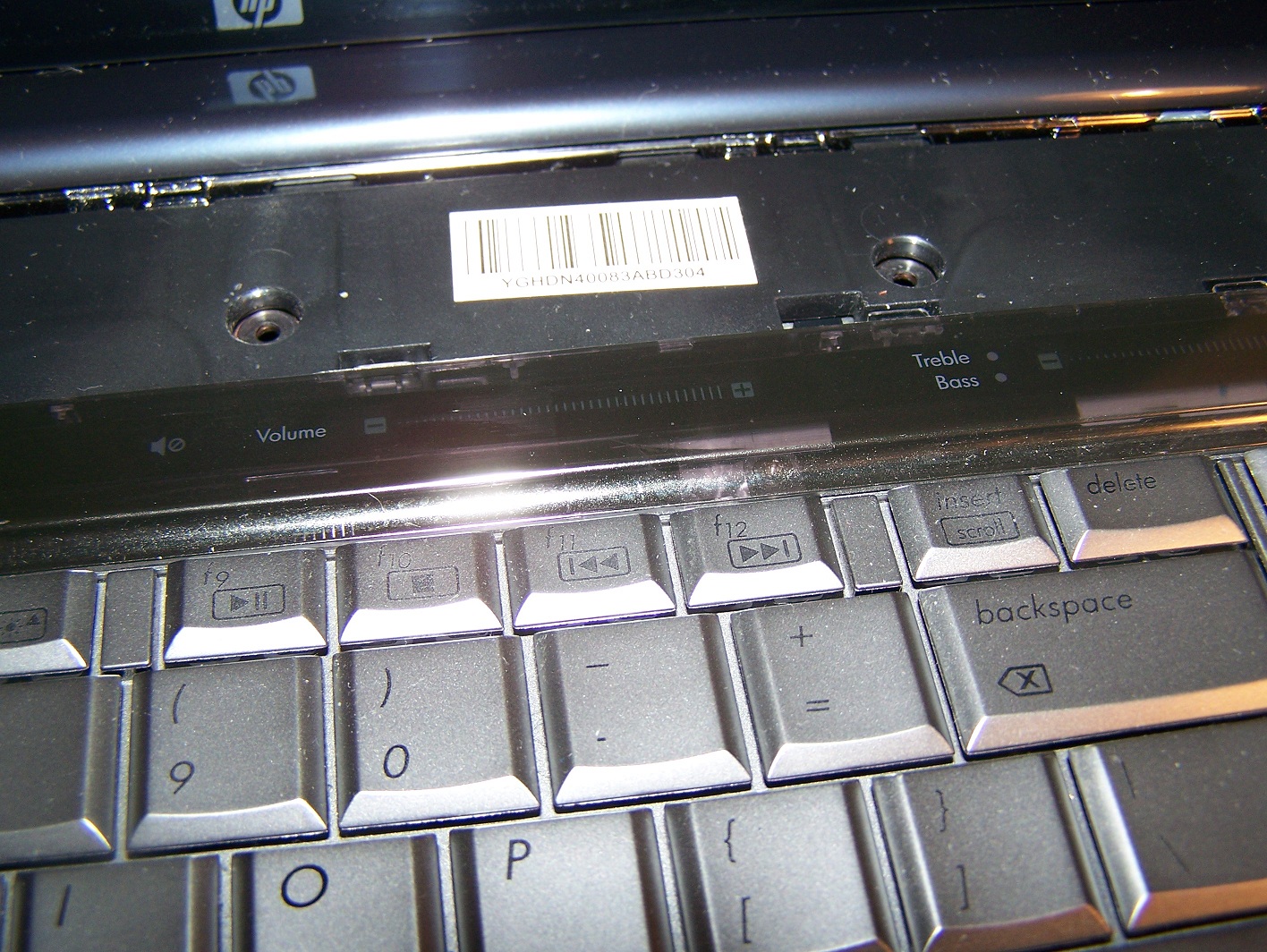 Solved: Problem with Pavilion dv8 top slider bar (treble/bass contro ...