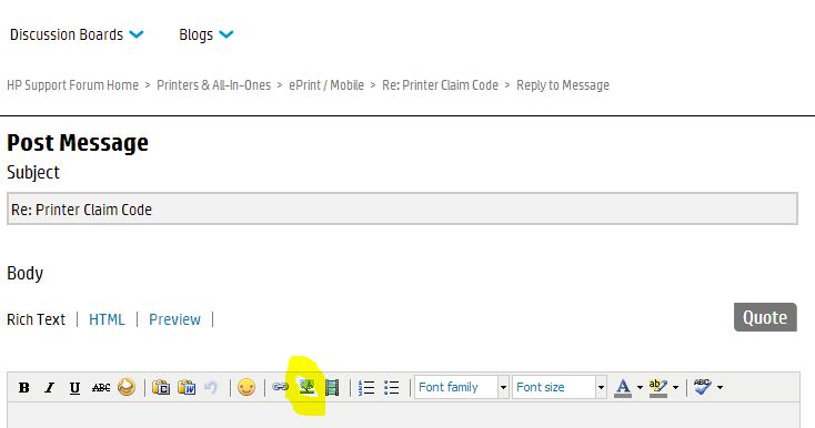Printer Claim Code - Page 2 - HP Support Community - 3186051