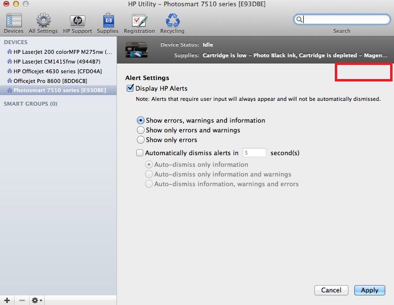 Solved: How to turn off ink notifications - HP Support Community - 3716530
