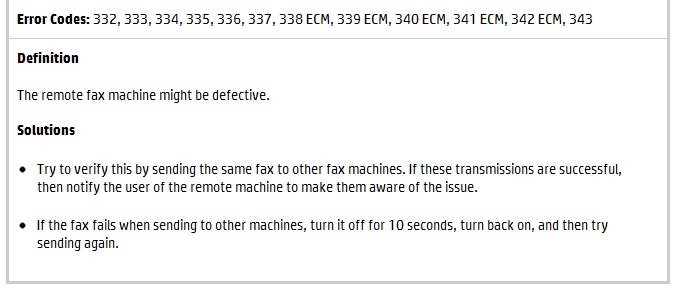 fax error code 339 - HP Support Community - 4082314